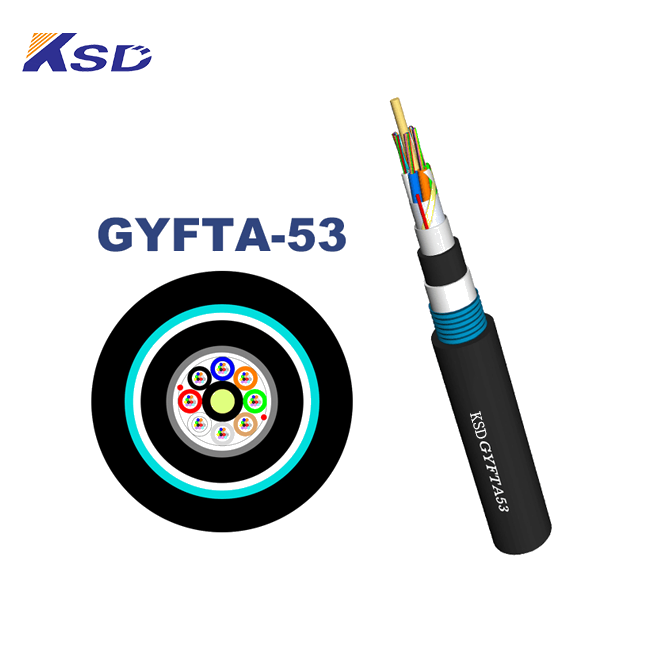 GYFTA53 သံချပ်ကာ Fiber Optic Cable